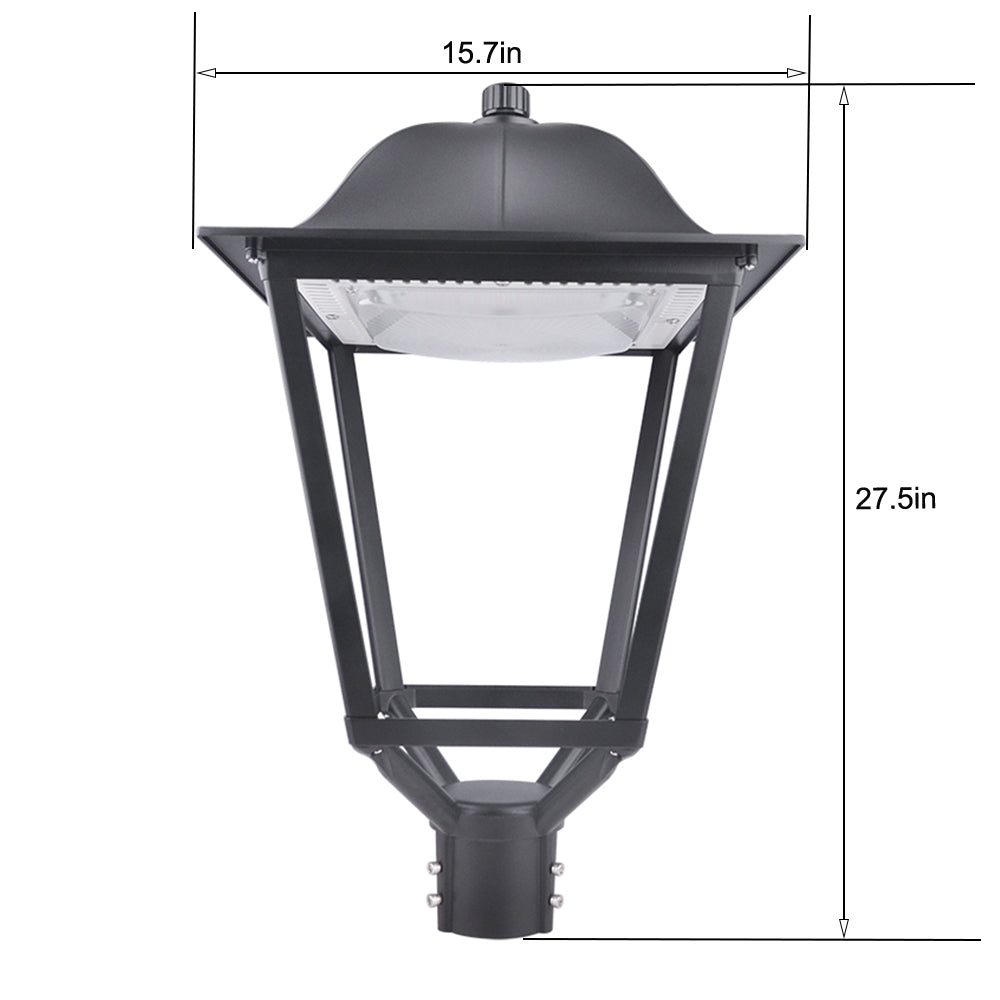 LED Lantern Post Top Pole Lights 30W/50W/75W 3000K/4000K/5000K 100-277V ...