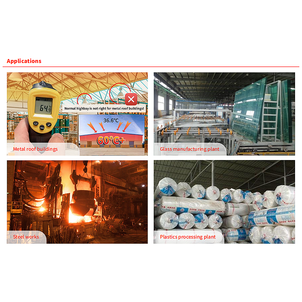 High Temperature High Bay LED Light 80W 130W 190W 160LM/W -40-157°F ...