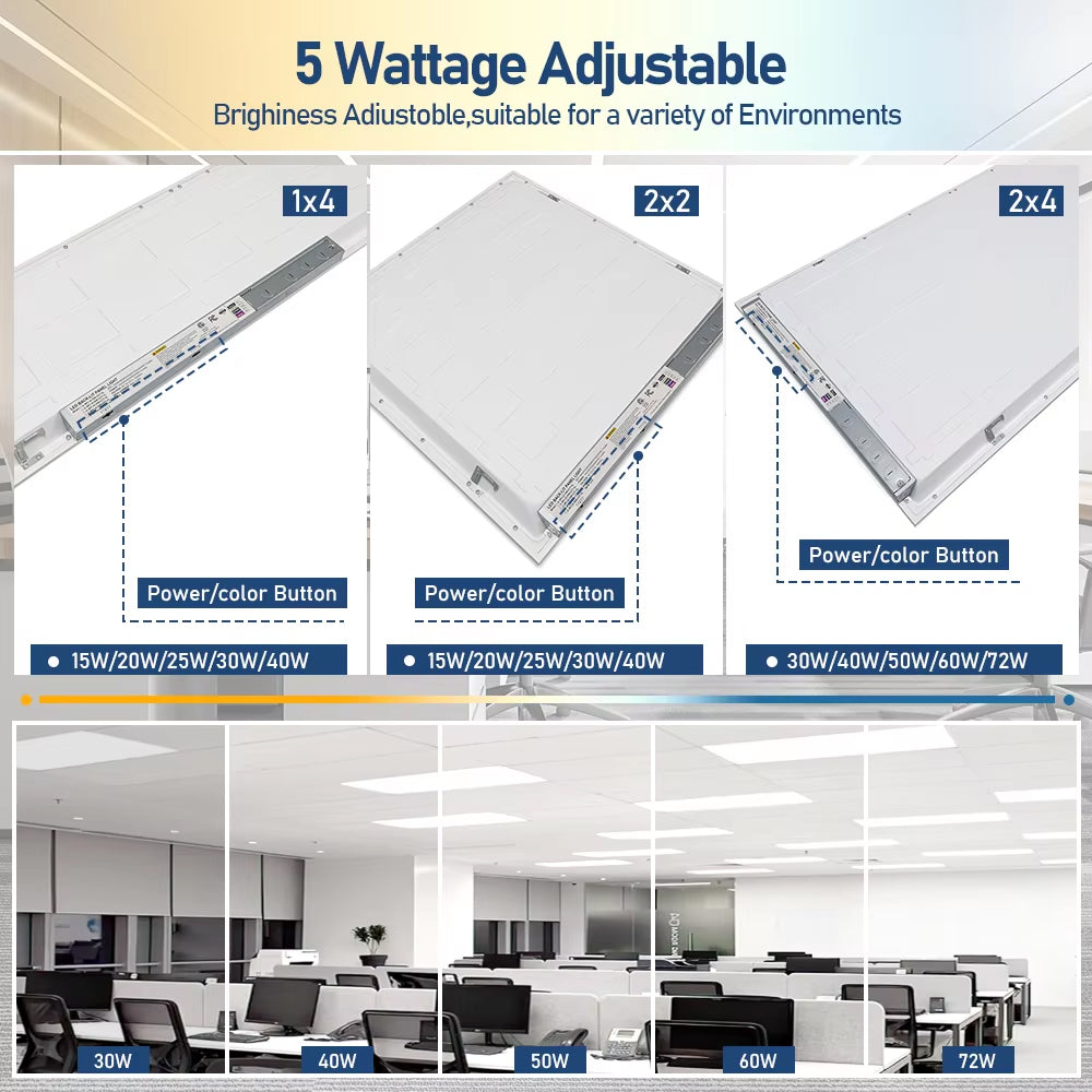 2x4 LED Backlit Panel Light 30W 40W 50W 60W 72W Tunable 5CCT Available ...