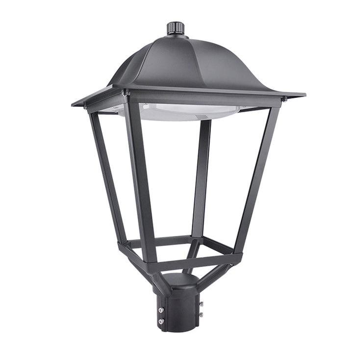 LED Post Top Light with Photocell Waterproof Outdoor Circular Area Pole ...