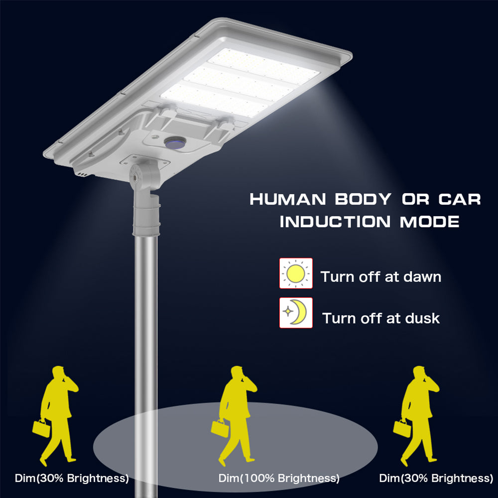 All in One 200 Watts Solar Street Light with Motion Sensor & Photocell ...