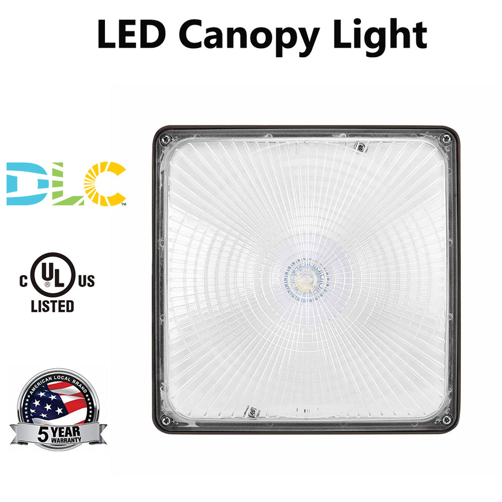 LED Slim Canopy Light Fixture 60W/47W/36W/24W 3000K/4000K/5000K IP65 ...