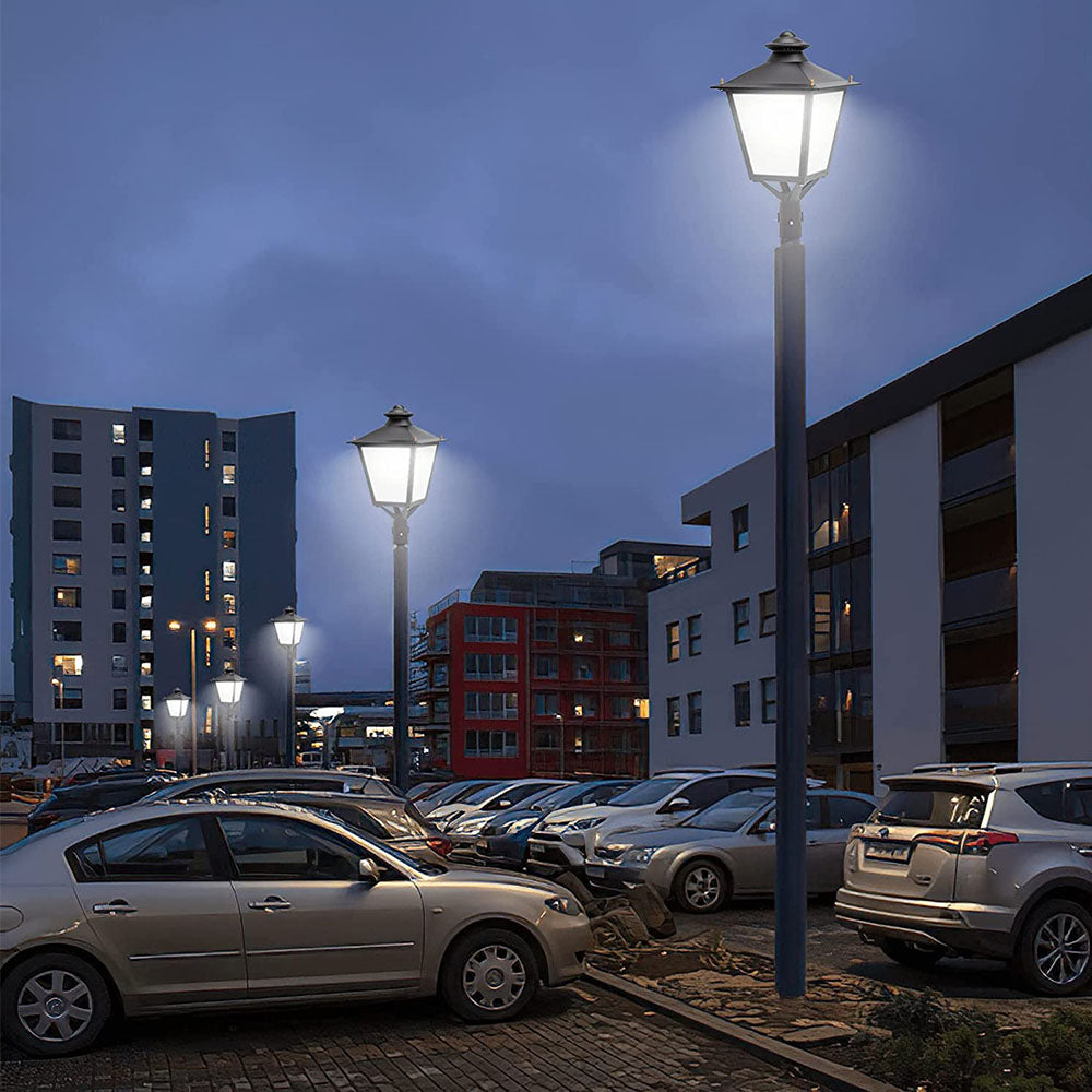Lantern LED Post Top Light Fixture 30W 60W 100W 120W 3000K 4000K 5000K ...
