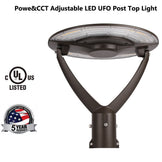 LED Post Top Light 30W 50W 60W 80W 100W 120W 135W 150W 3CCT 0-10V Dim ...