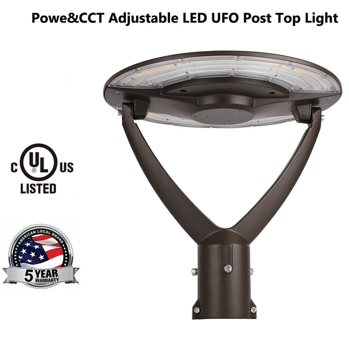 LED Post Top Light 30W 50W 60W 80W 100W 120W 135W 150W 3CCT 0-10V Dim ...
