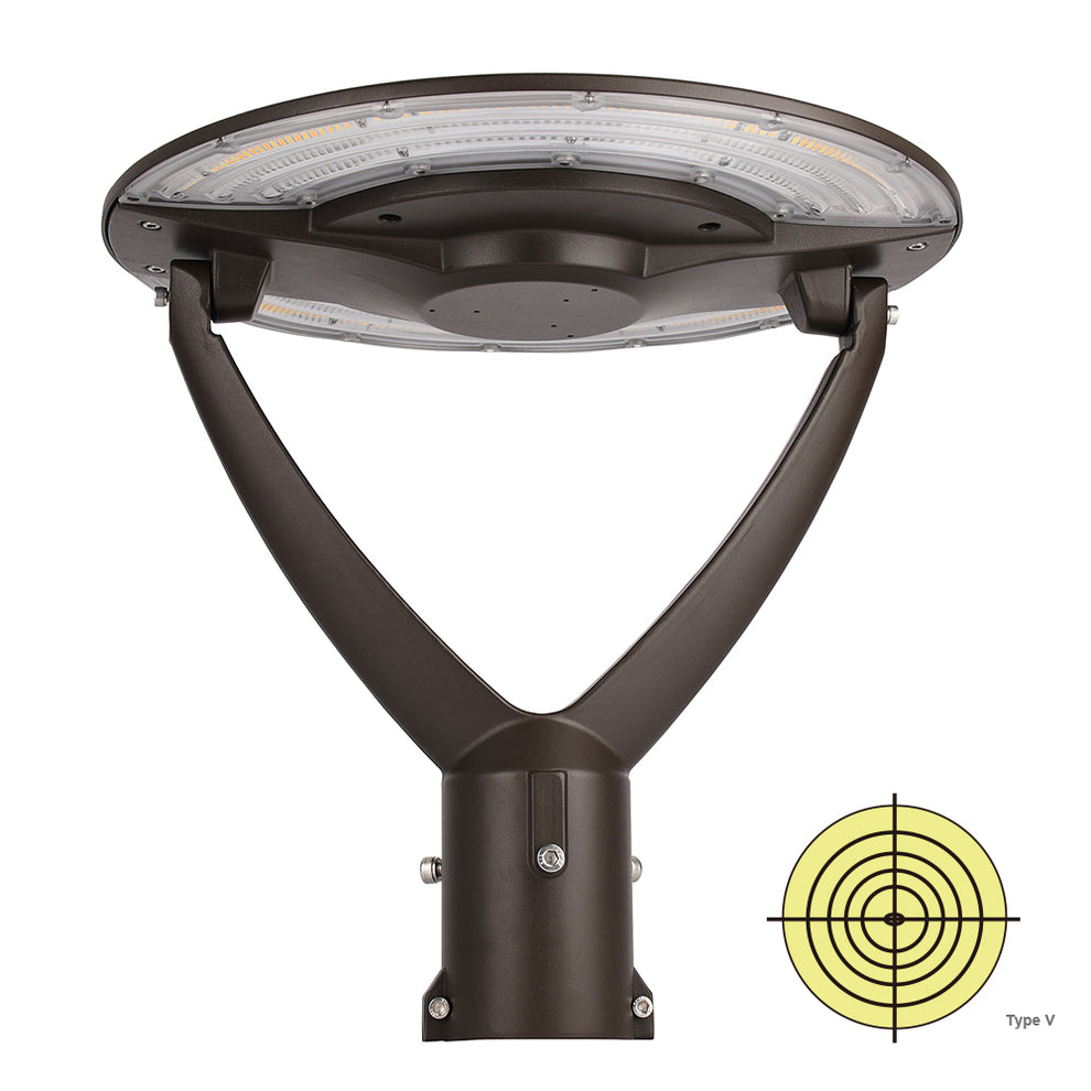 LED Post Top Light 30W 50W 60W 80W 100W 120W 135W 150W 3CCT 0-10V Dim ...